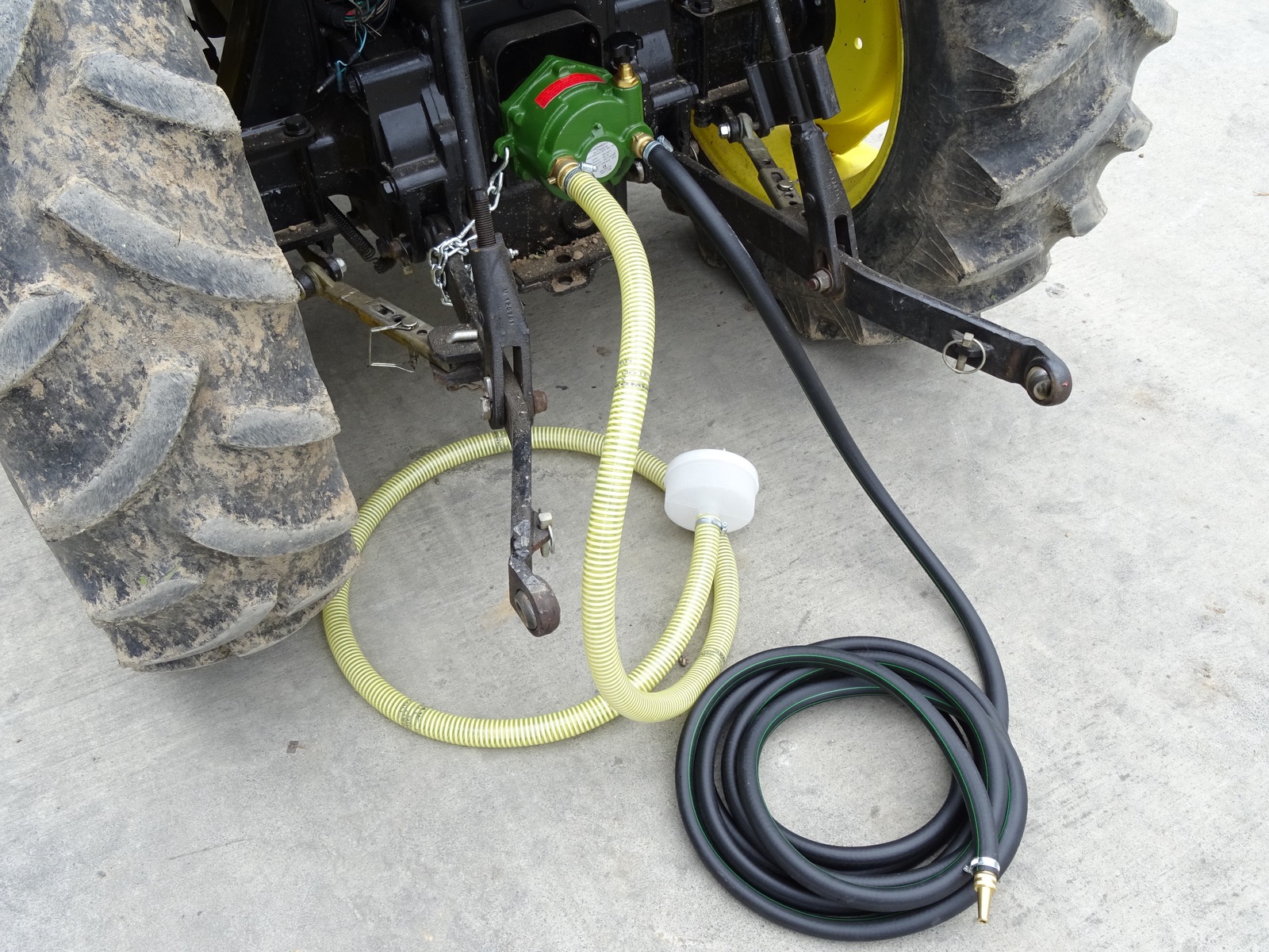 PTO water pump with fire / wash down hose kit